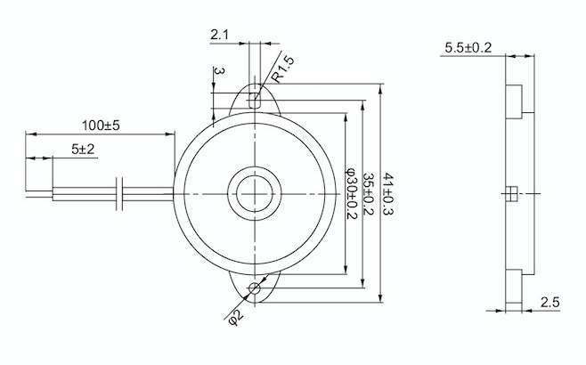 Passive Type Micro Piezo Buzzer / 9V Piezoelectric Buzzer Without ...