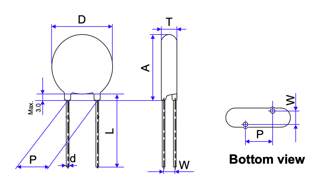TVR Series Disc Type Metal Oxide Varistor For Surge Protection
