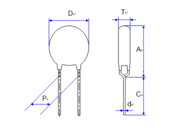 TVR Series Y Kink Lead Type Zinc Oxide Varistor For High Surge Protection