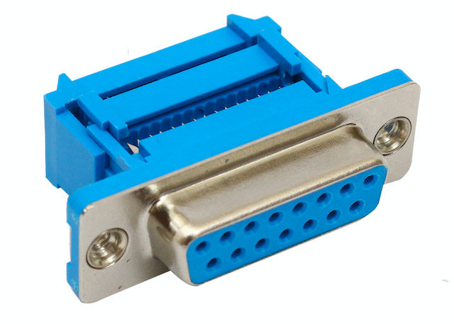 D Shape Small Electrical Connectors IDC Crimp Adapter Plug And Socket ...