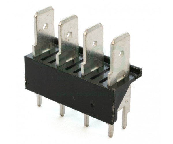 Vertical Faston Connector CQS For 4-pole PCB With 7.62mm Pitch