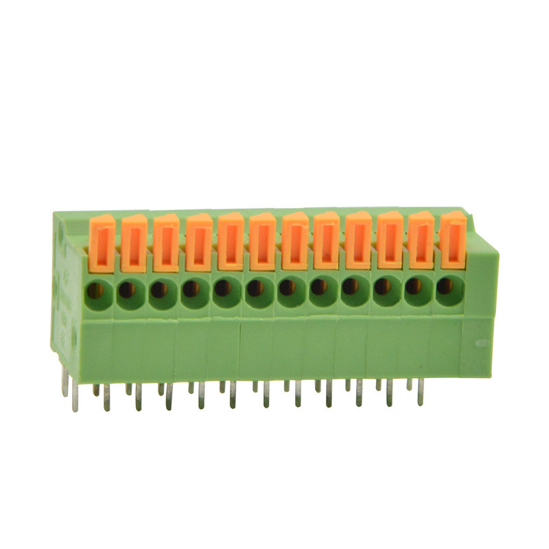 0.1" Pitch Spring Type Terminal Block KF141R-2.54 For PCB Mounting 2 ...