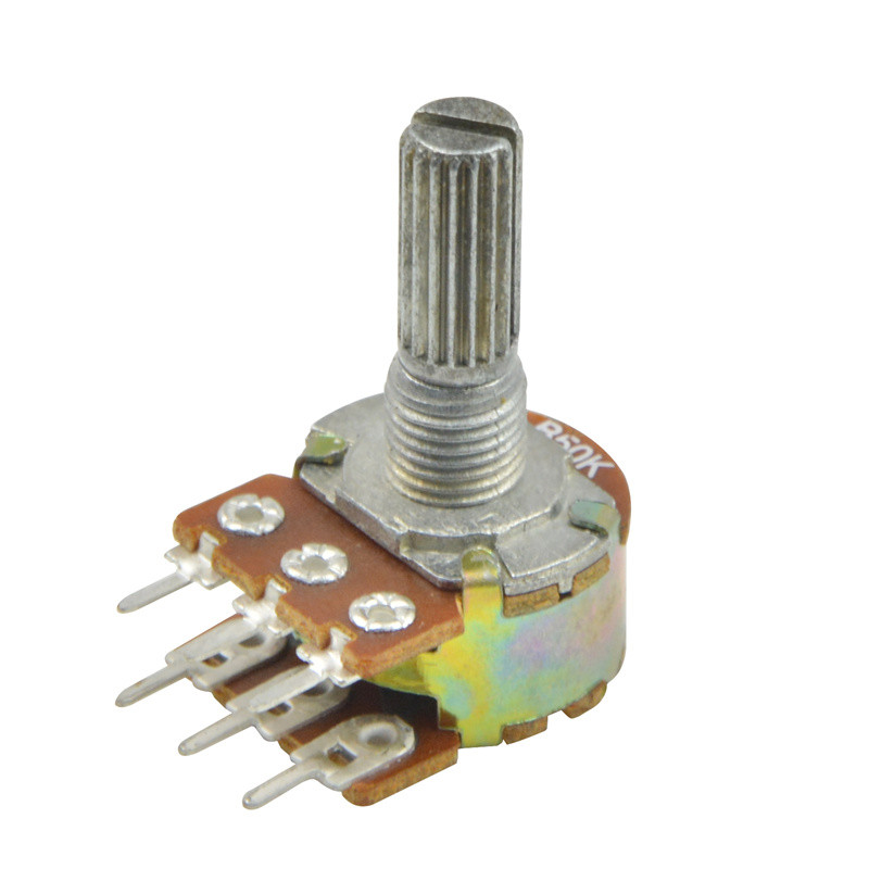 Vertical Type Carbon Composition Potentiometer 16mm WH148-1B Dual Unit