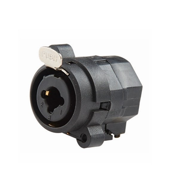 XLR Female Small Electrical Connectors Rear Mounting Horizontal Combo ...